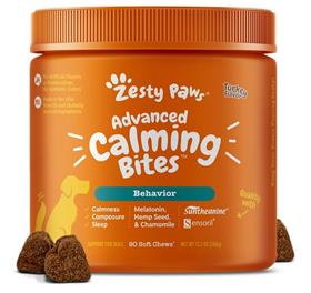 Zesty Paws Advanced Calming Bites for Dogs | Natural K9 Supplies